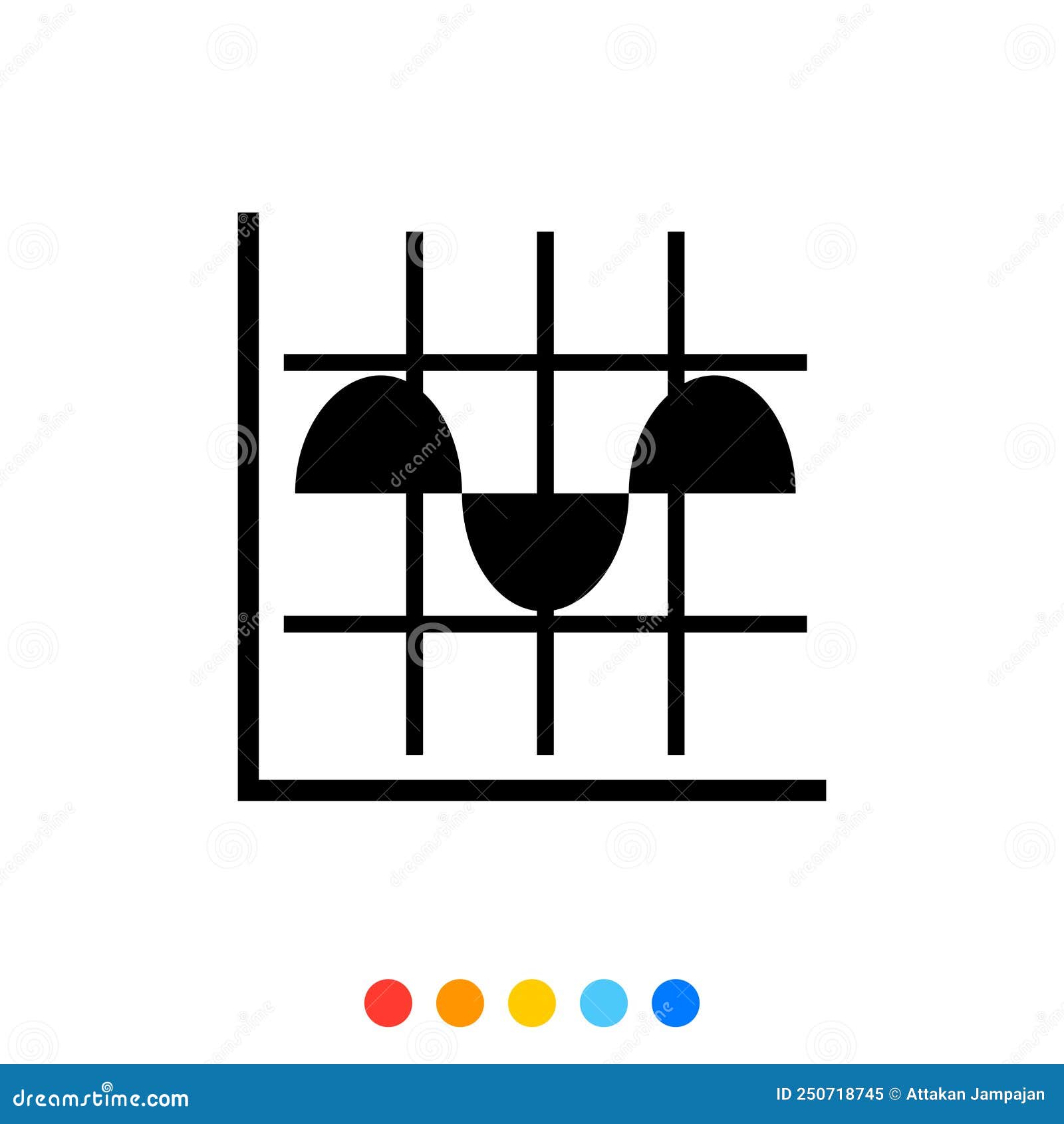 Graph Chart Icon, Vector and Illustration. Stock Vector - Illustration ...