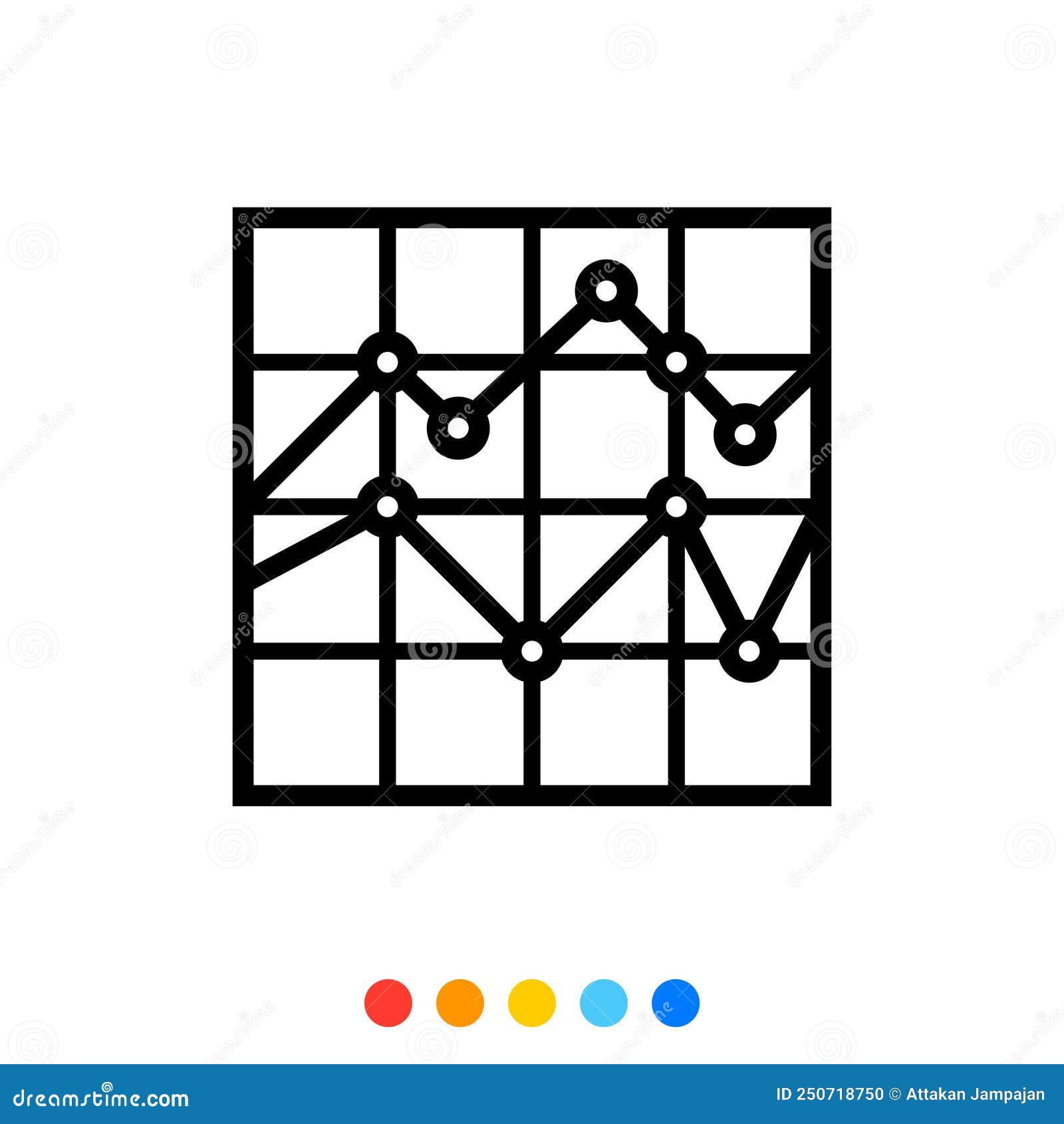 Graph Chart Icon, Vector and Illustration. Stock Vector - Illustration ...