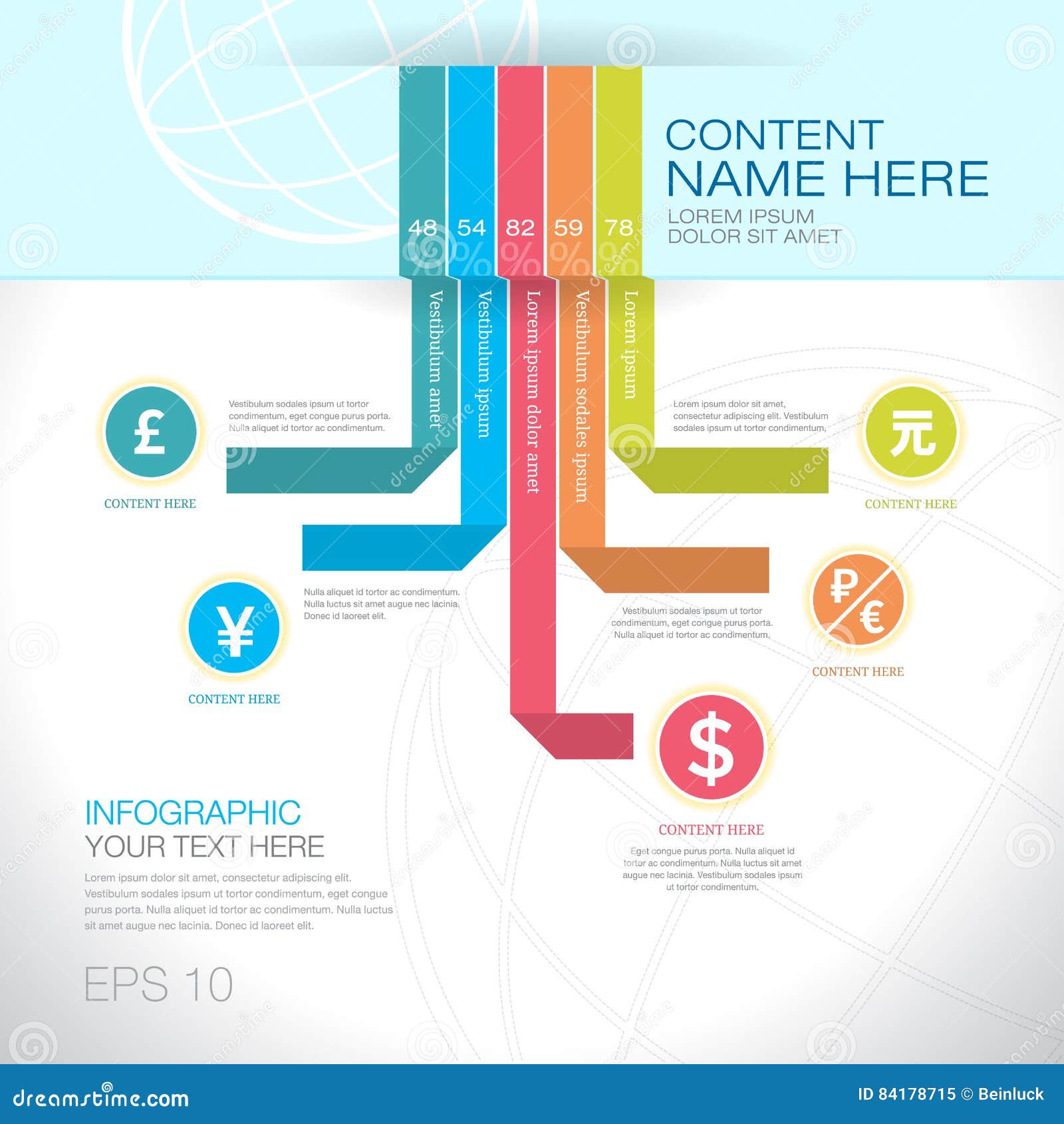 Modern Graph Design or Infographic Design Template for Business Stock ...