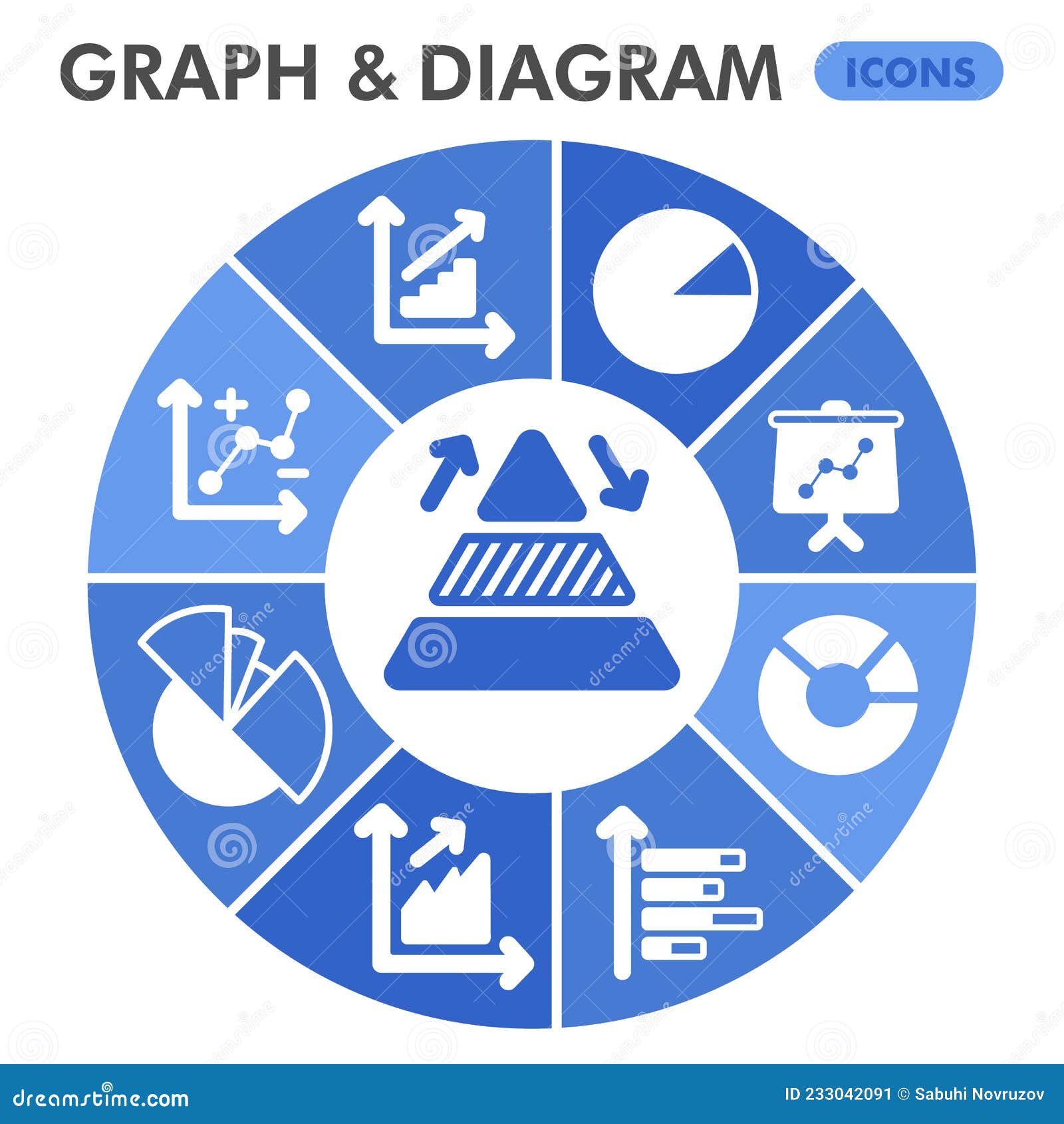 Modern Graph and Diagram Infographic Design Template. Growth Chart ...