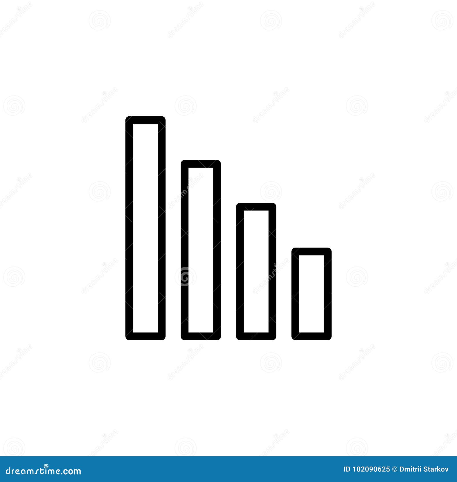 Modern graph line icon. stock vector. Illustration of arrow - 102090625