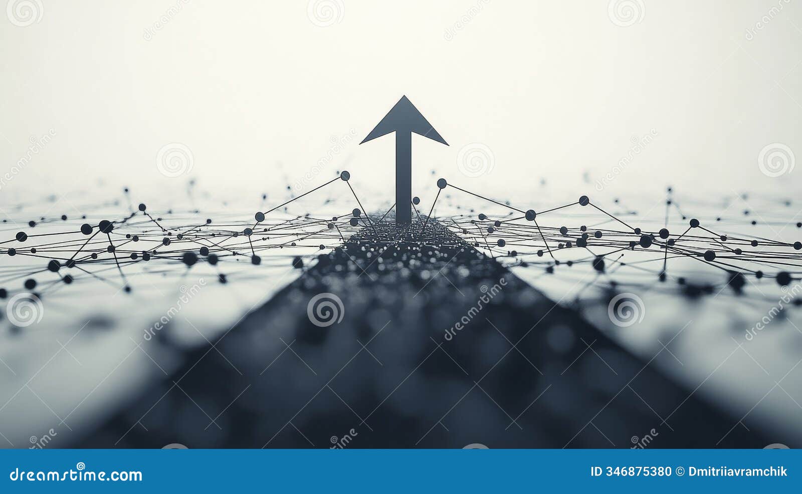 Modern Graphic Depicts an Interconnected Network Structure Composed of ...