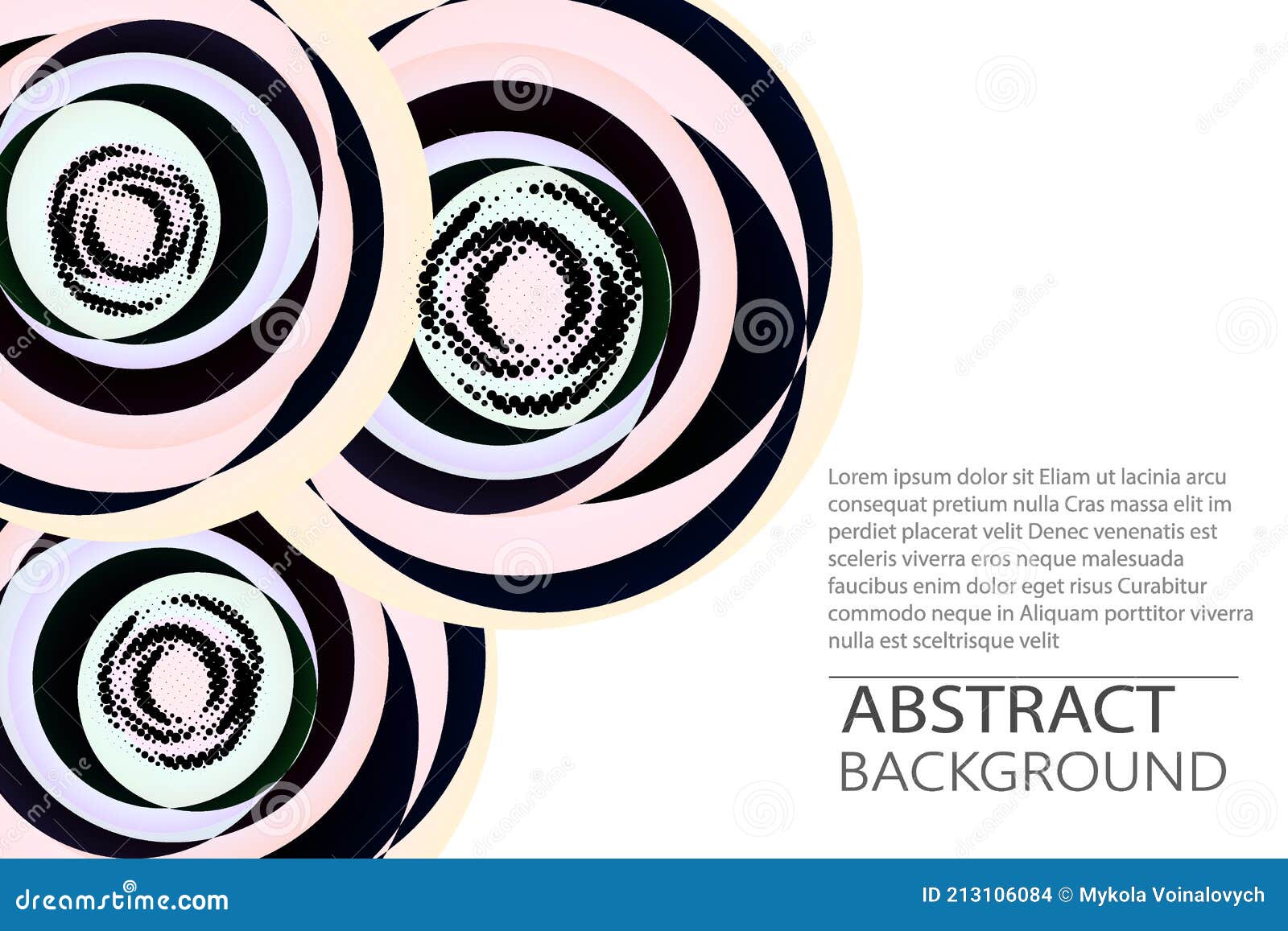 Modern Graphic Design Elements. Overlapping Colorful Circles Background ...