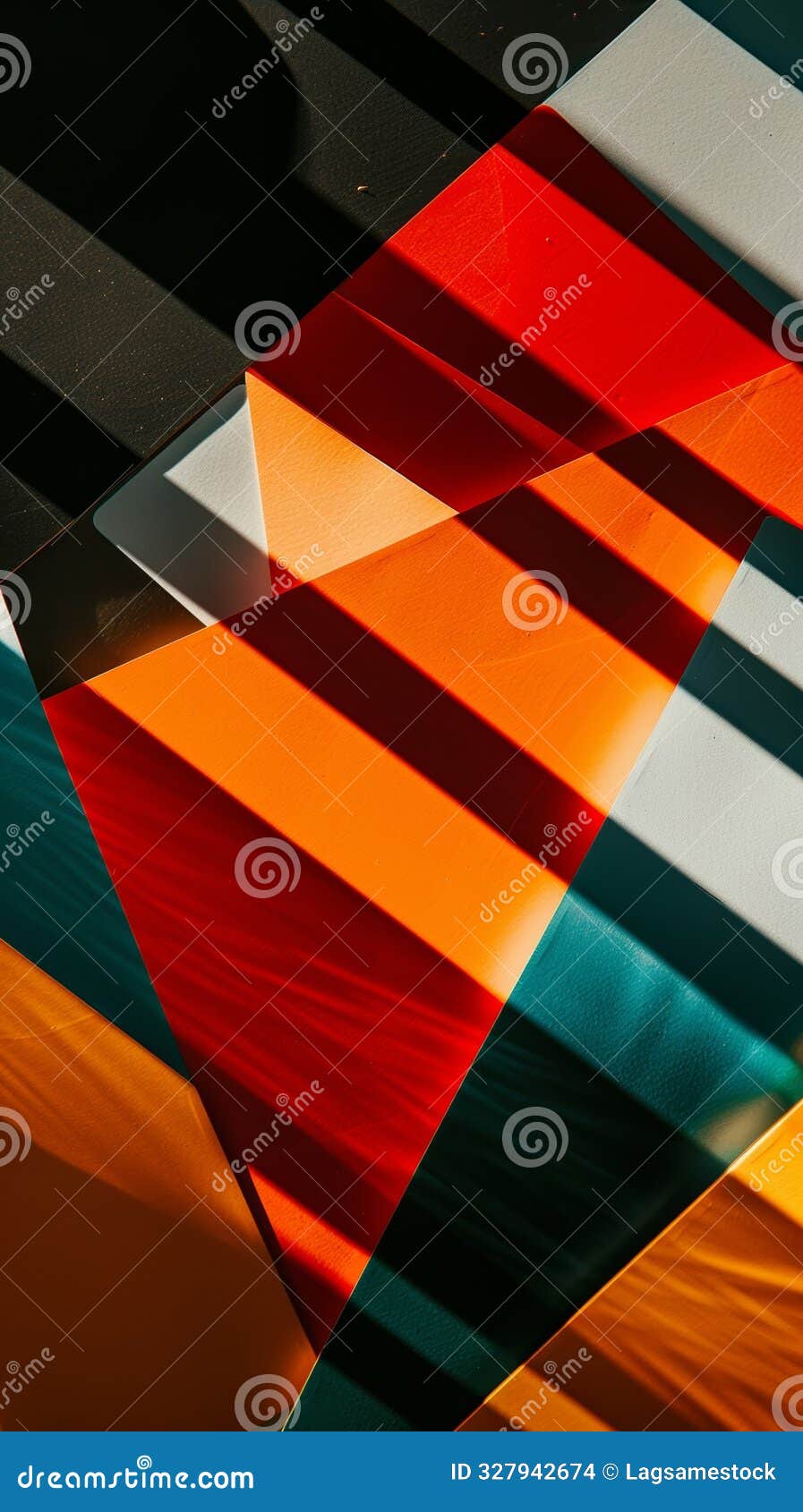 A Modern Graphic Design Highlighting the Colors and Patterns of a Deck ...