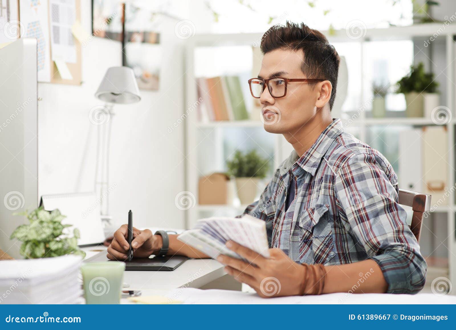 Modern graphic designer stock image. Image of architect - 61389667