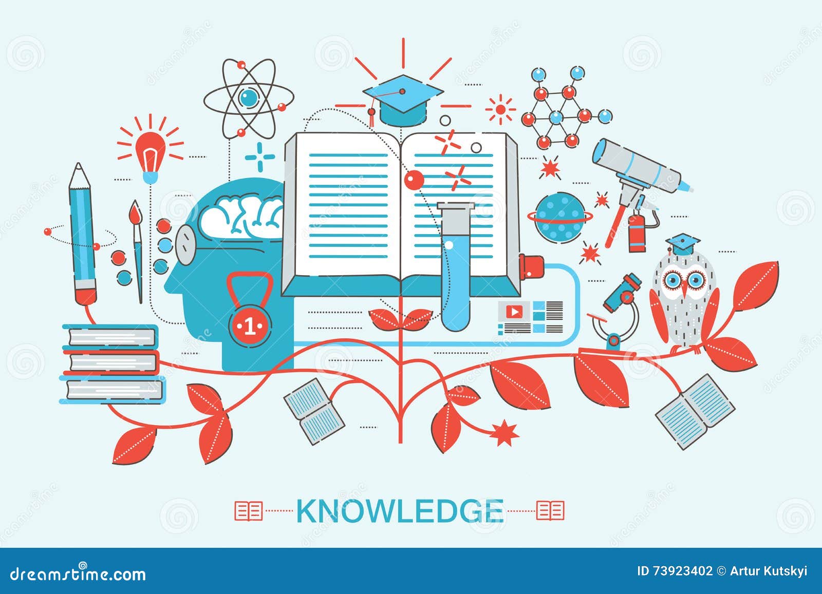 Modern Graphic Flat Line Design Style Infographics Concept of Online ...