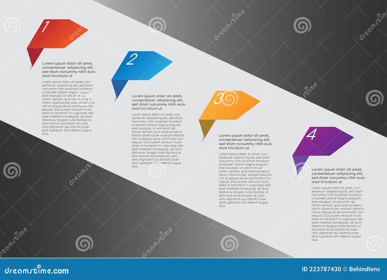 Modern Graphic Template Design for Presentation Background Show Step ...