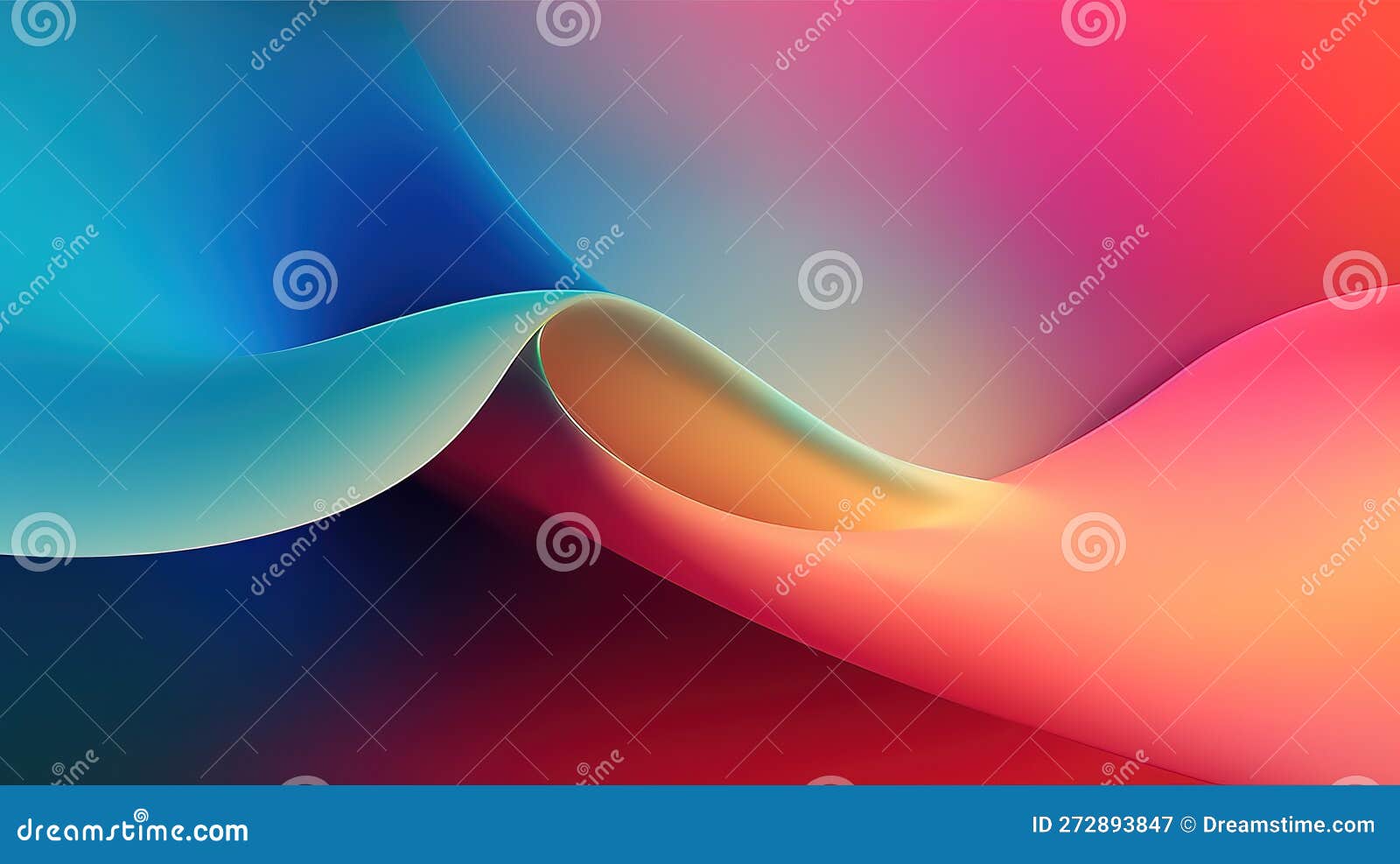A Modern Graphic Wallpaper Featuring Colorful Curved Lines and Swirling ...