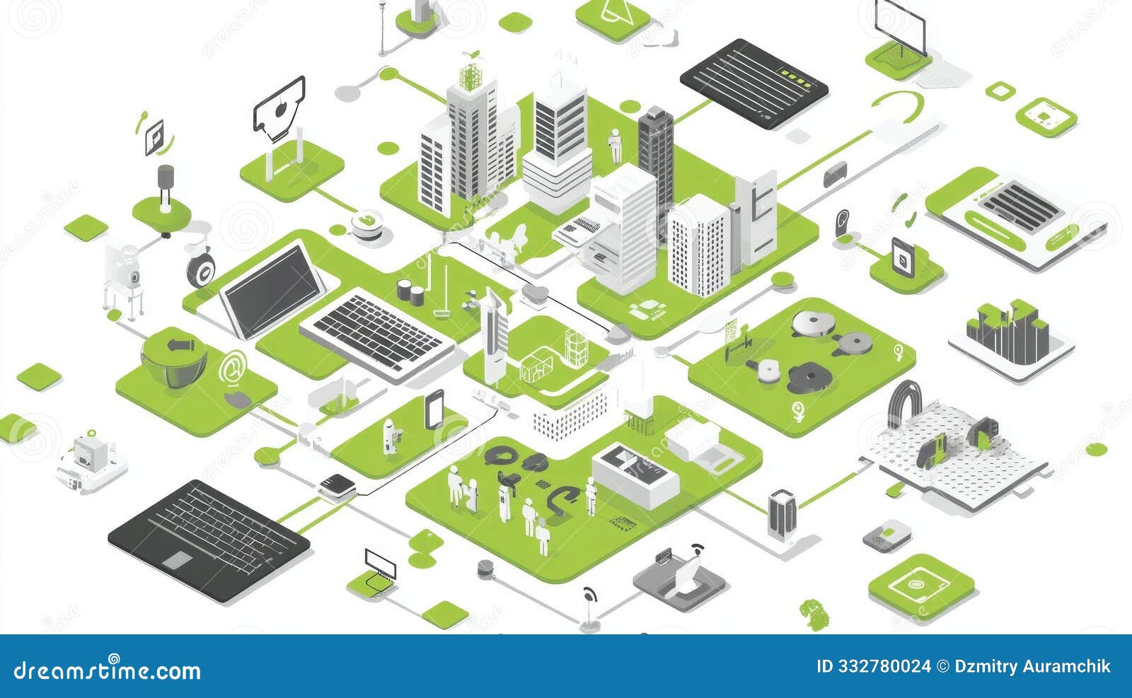 In Modern Graphics, this Set of Detailed Isometric Icons Illustrates ...