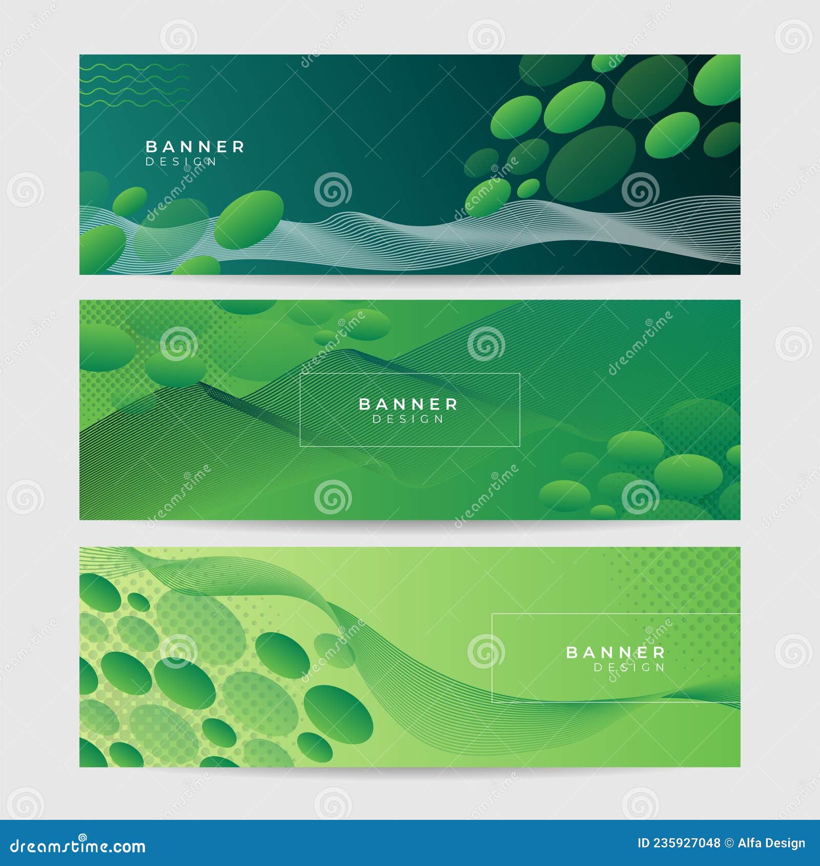 Modern Green Abstract Banner Background. Vector Abstract Graphic Design ...
