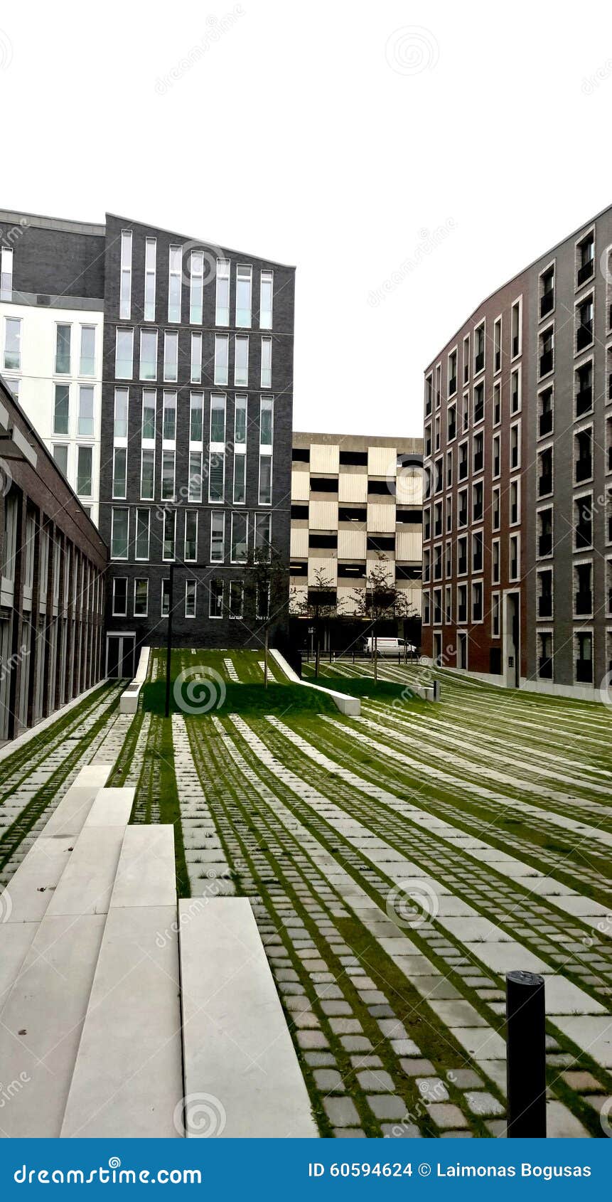 Modern green courtyard stock photo. Image of classic - 60594624