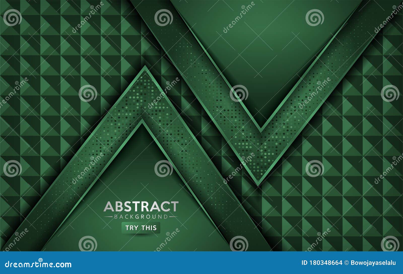 Modern Green Geometric with Overlap Textured Layer Background Stock ...