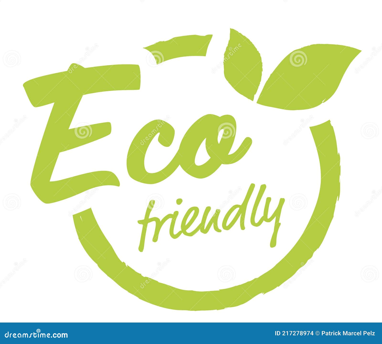 Modern Green Stamp Eco Friendly Stock Vector - Illustration of ...