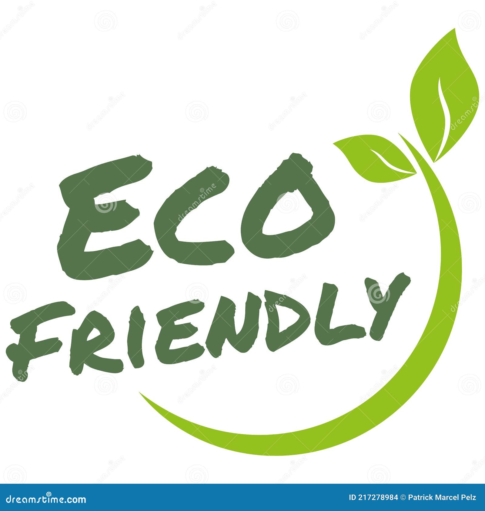 Modern Green Stamp Eco Friendly Stock Vector - Illustration of origin ...