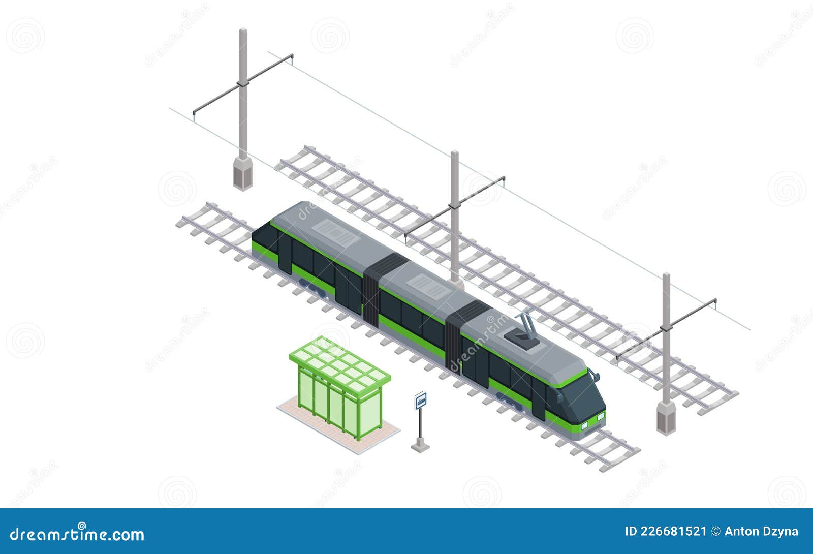 Tram Stop Label Icon On White Background. Simple Element Illustration ...