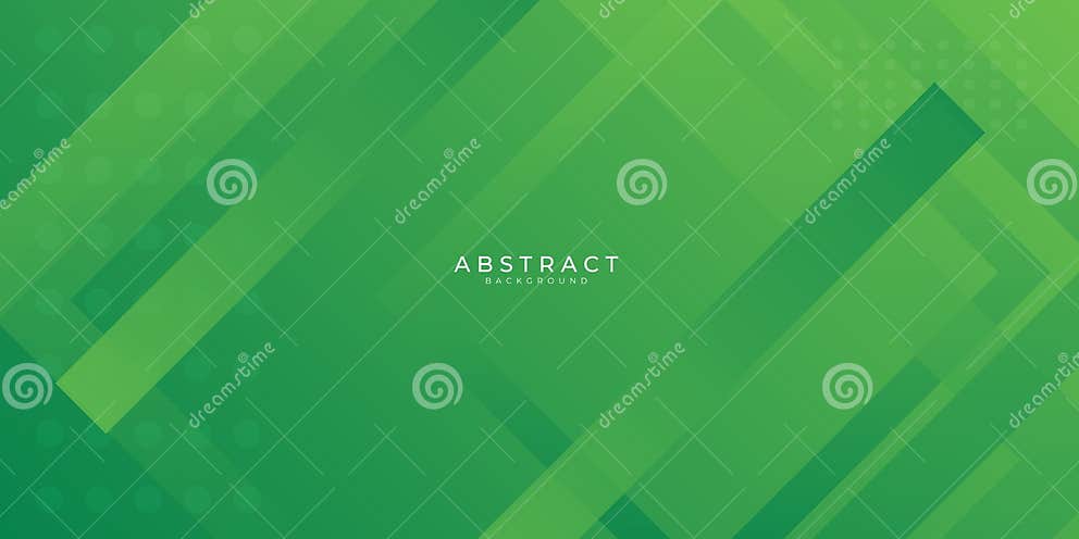 Modern Green Web Header Abstract Background. Vector Illustration Tech ...