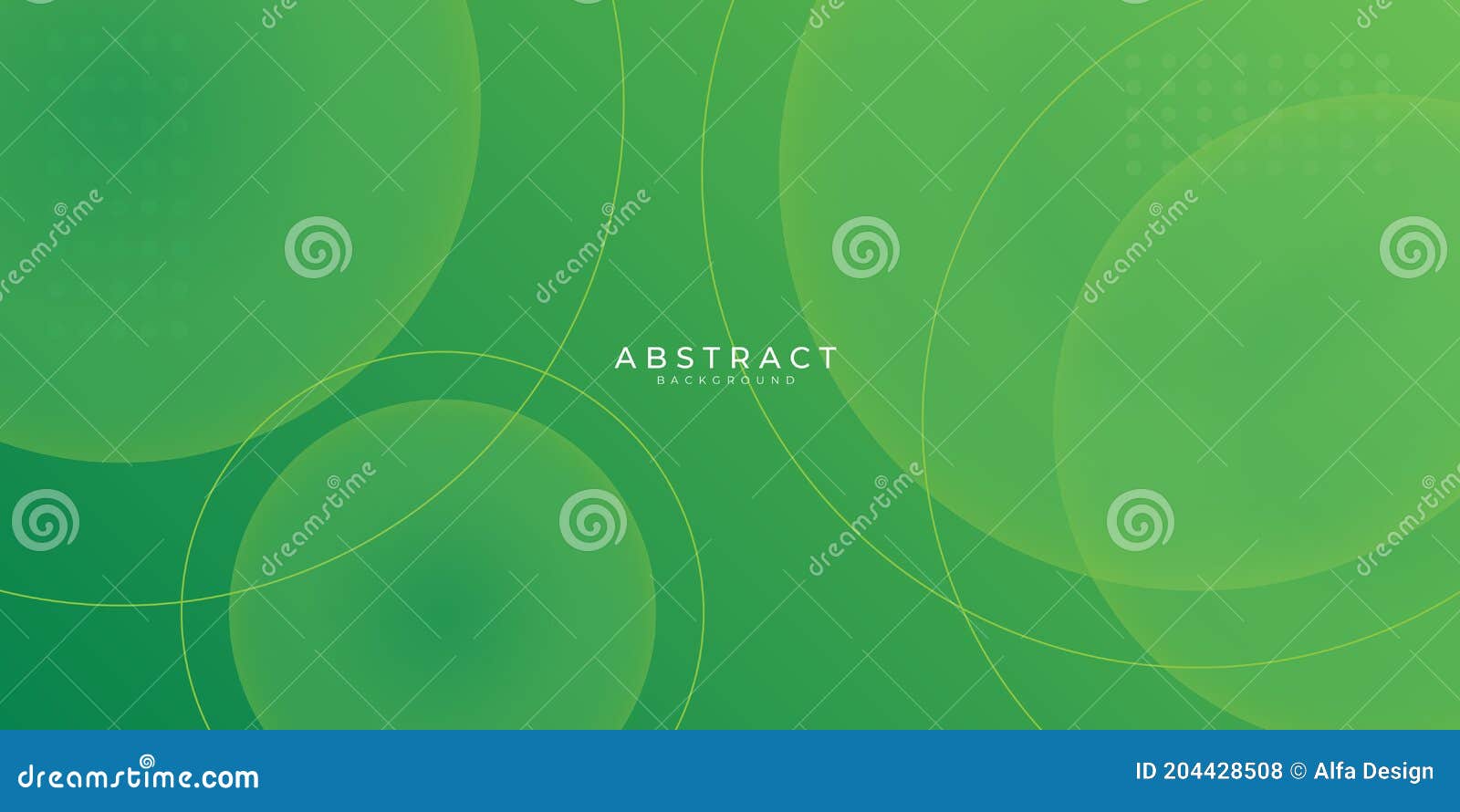 Modern Green Web Header Abstract Background. Vector Illustration Tech ...