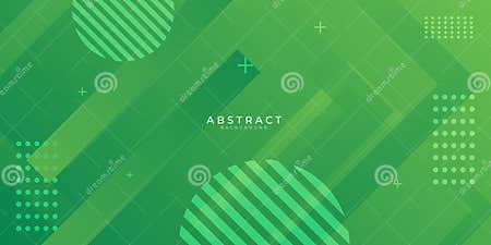 Modern Green Web Header Abstract Background. Vector Illustration Tech ...