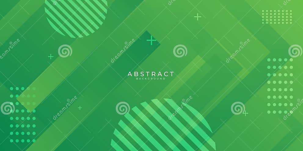 Modern Green Web Header Abstract Background. Vector Illustration Tech ...
