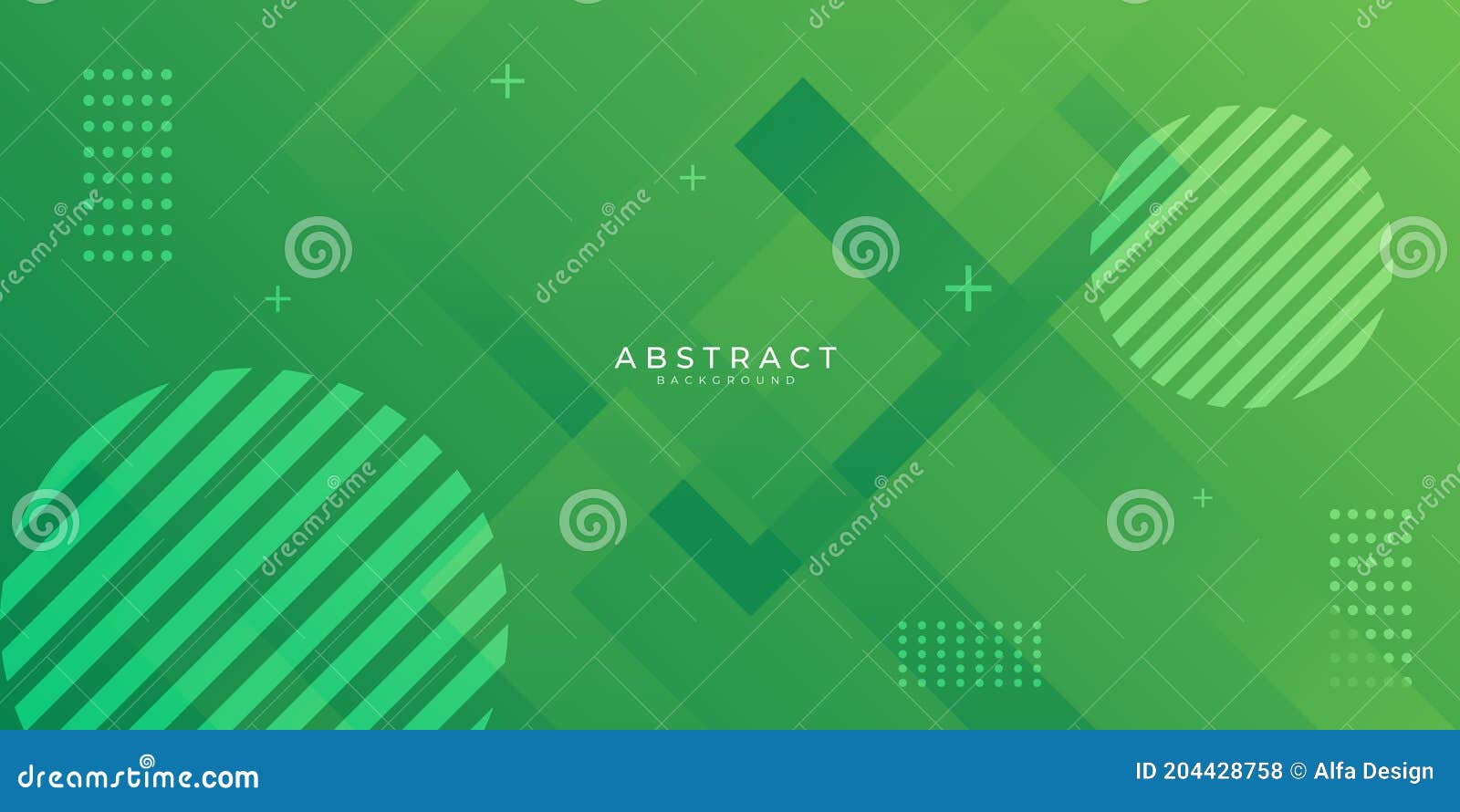 Modern Green Web Header Abstract Background. Vector Illustration Tech ...