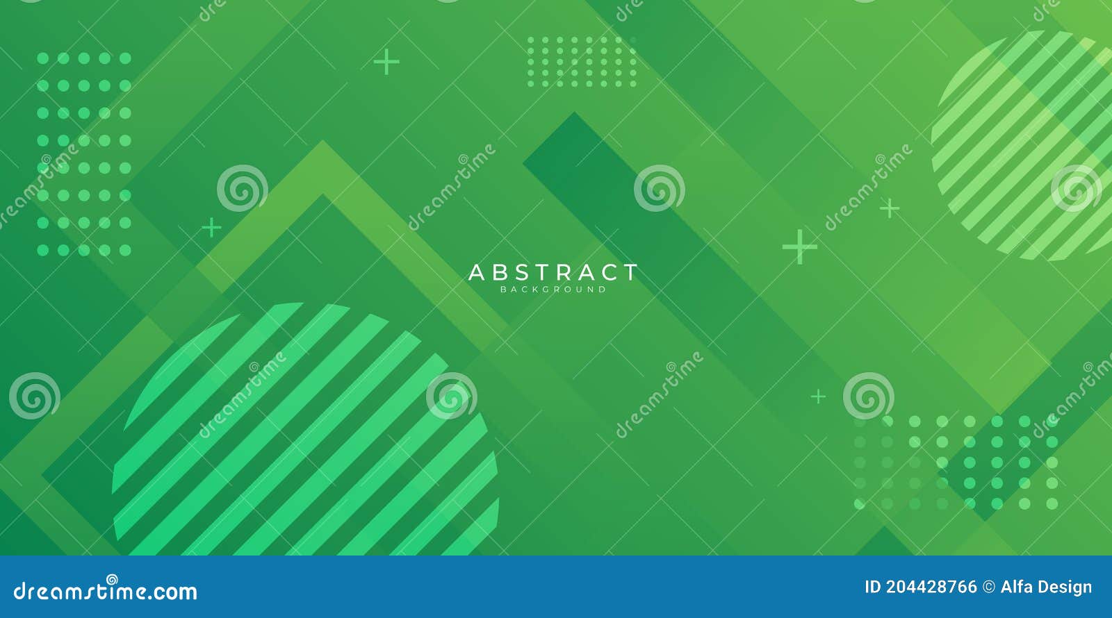 Modern Green Web Header Abstract Background. Vector Illustration Tech ...