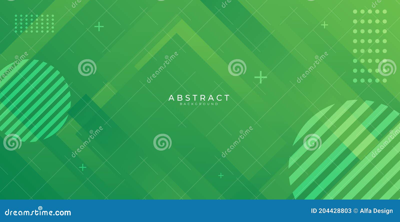 Modern Green Web Header Abstract Background. Vector Illustration Tech ...