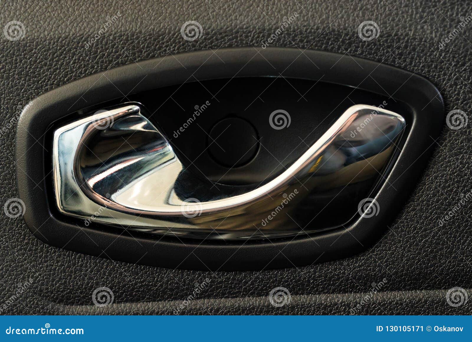 Modern Grey Chrome Car Door Handle Close Stock Image - Image of door ...