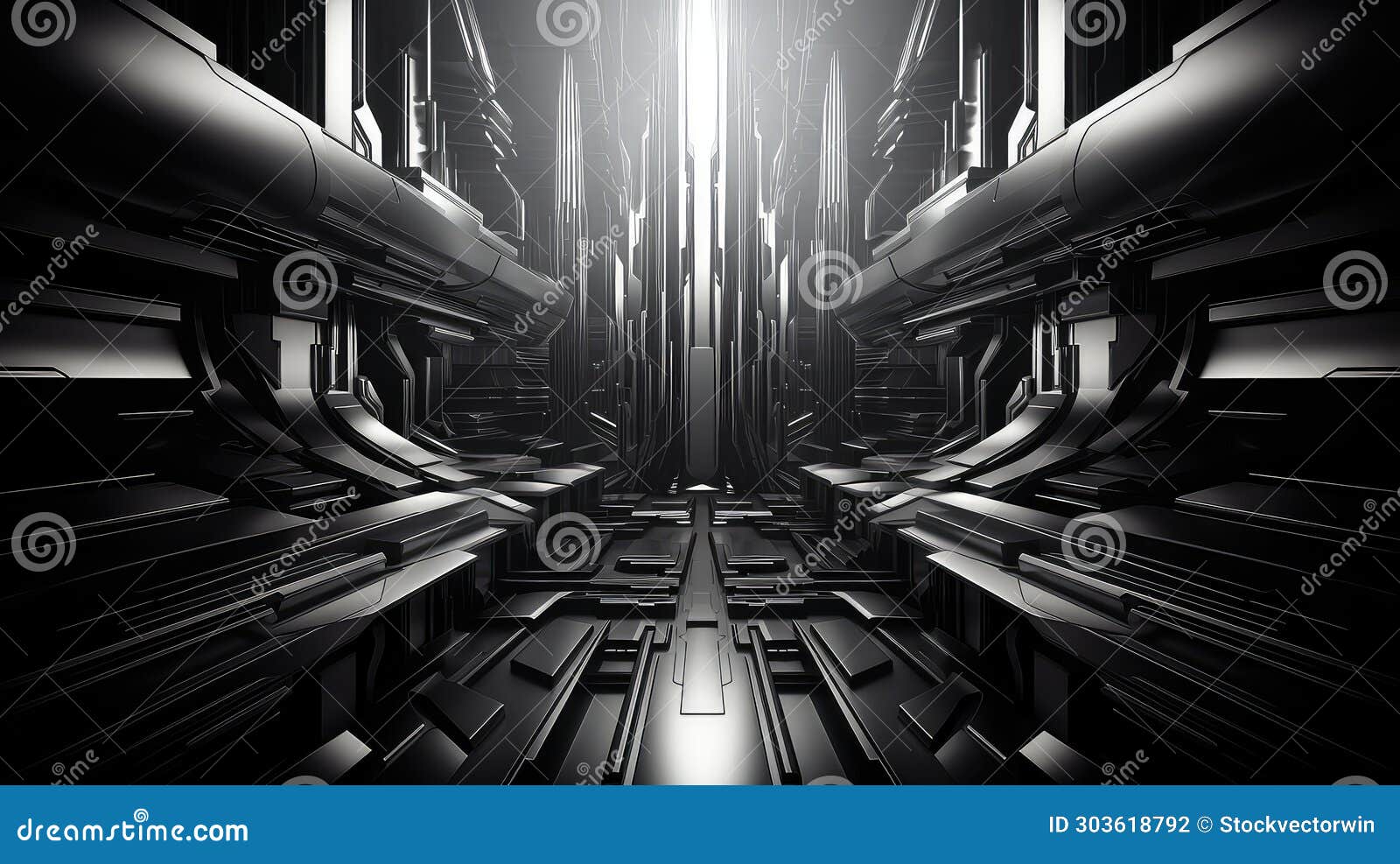 Modern Grey Futuristic Background Stock Illustration - Illustration of ...