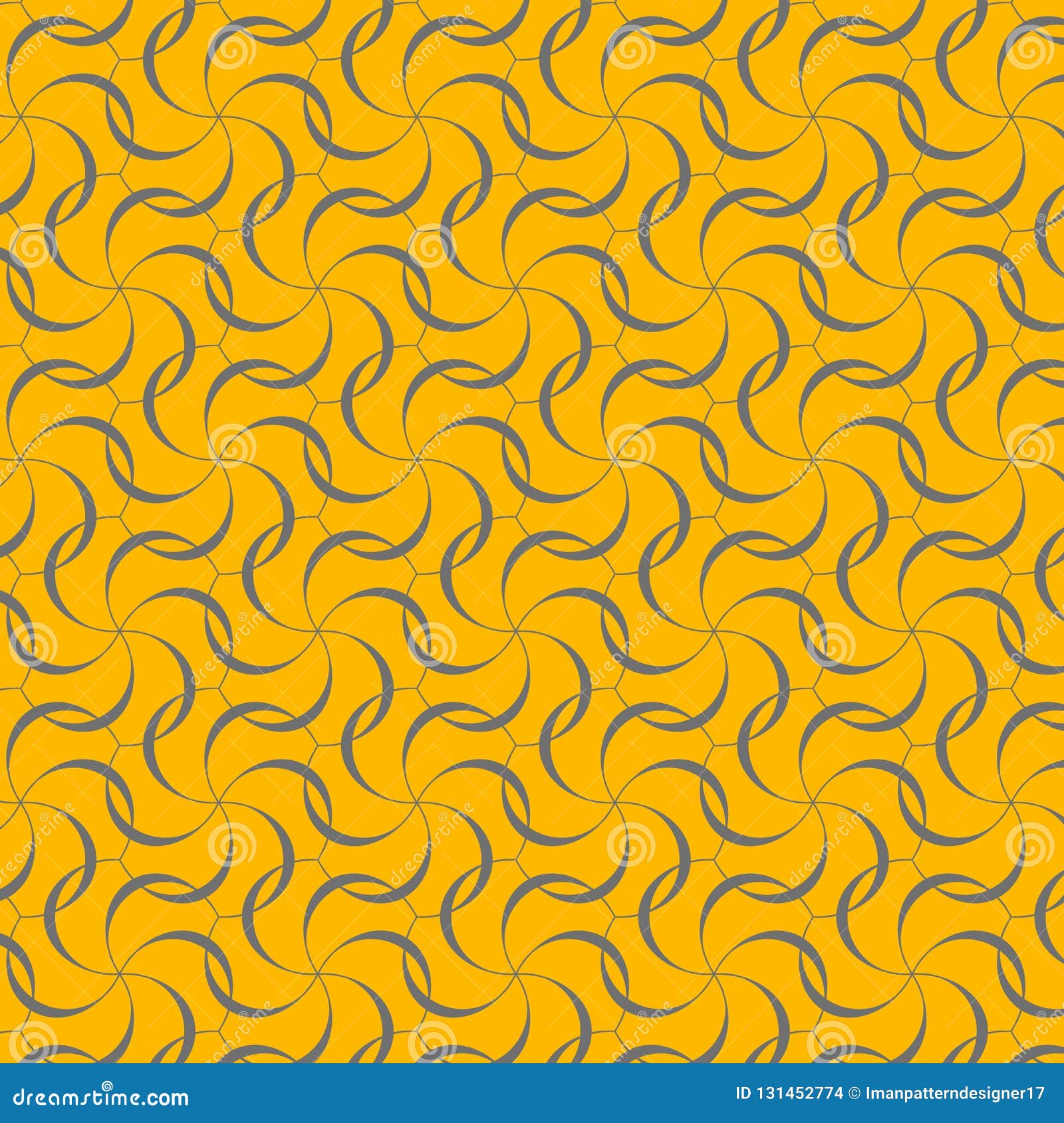 Modern Grey and Golden Yellow Seamless Geometric Pattern Stock Vector ...