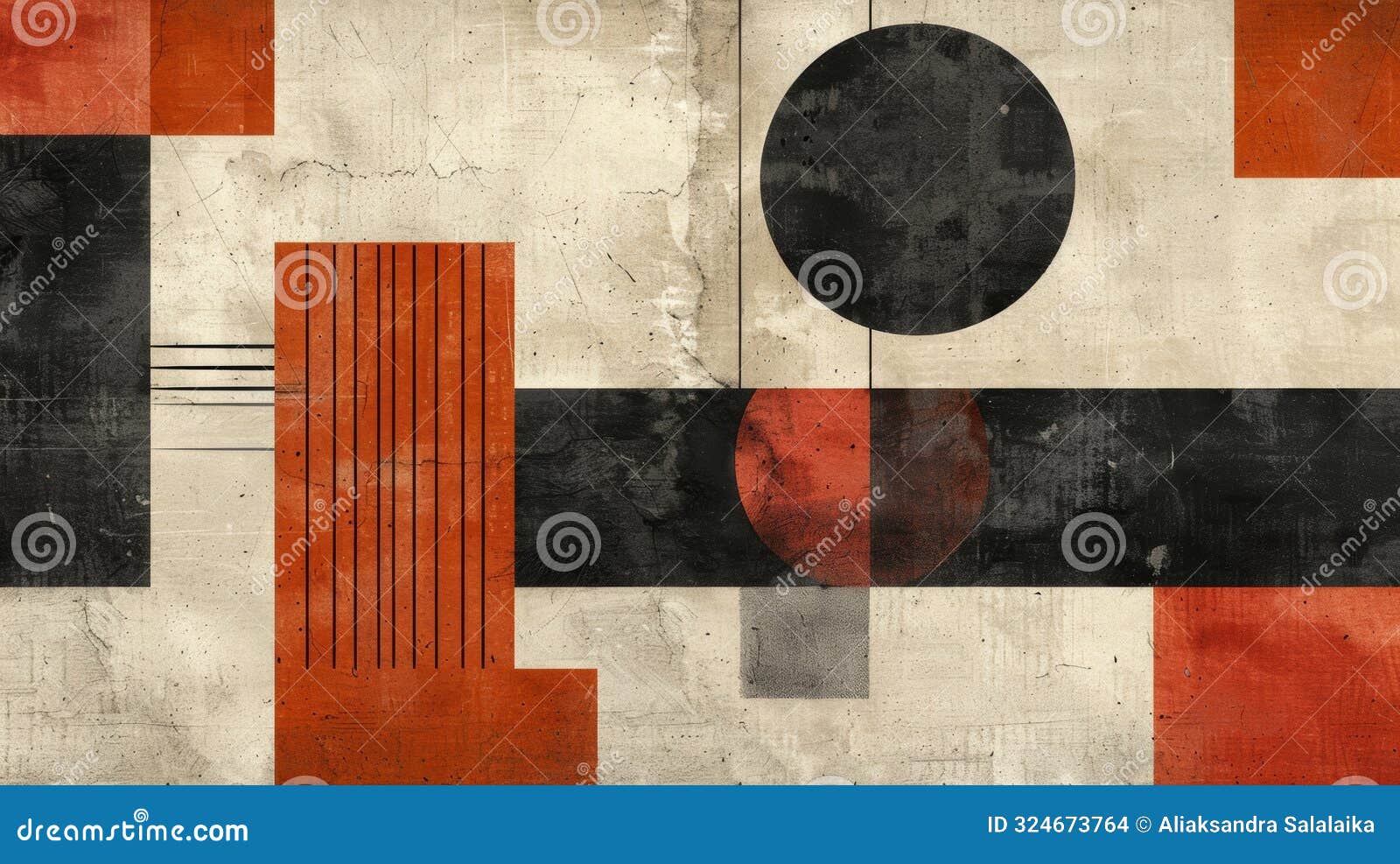 Modern Grid Composition, Modern Bauhaus Grid Design Combining Form and ...