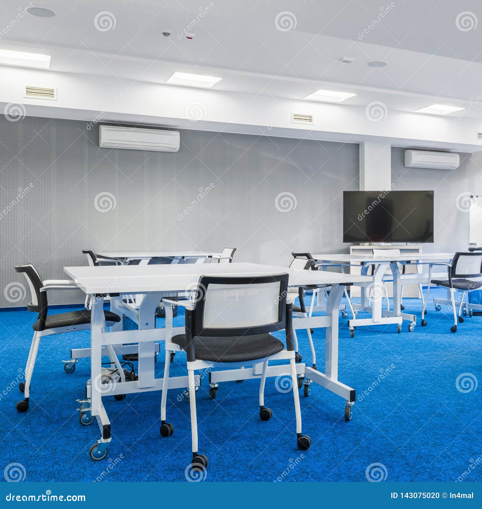 Stylish and Modern Group Study Room Stock Photo - Image of interior ...