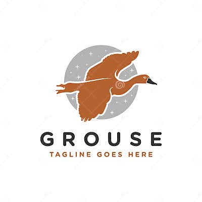 Modern grouse bird logo stock vector. Illustration of concept - 209831671