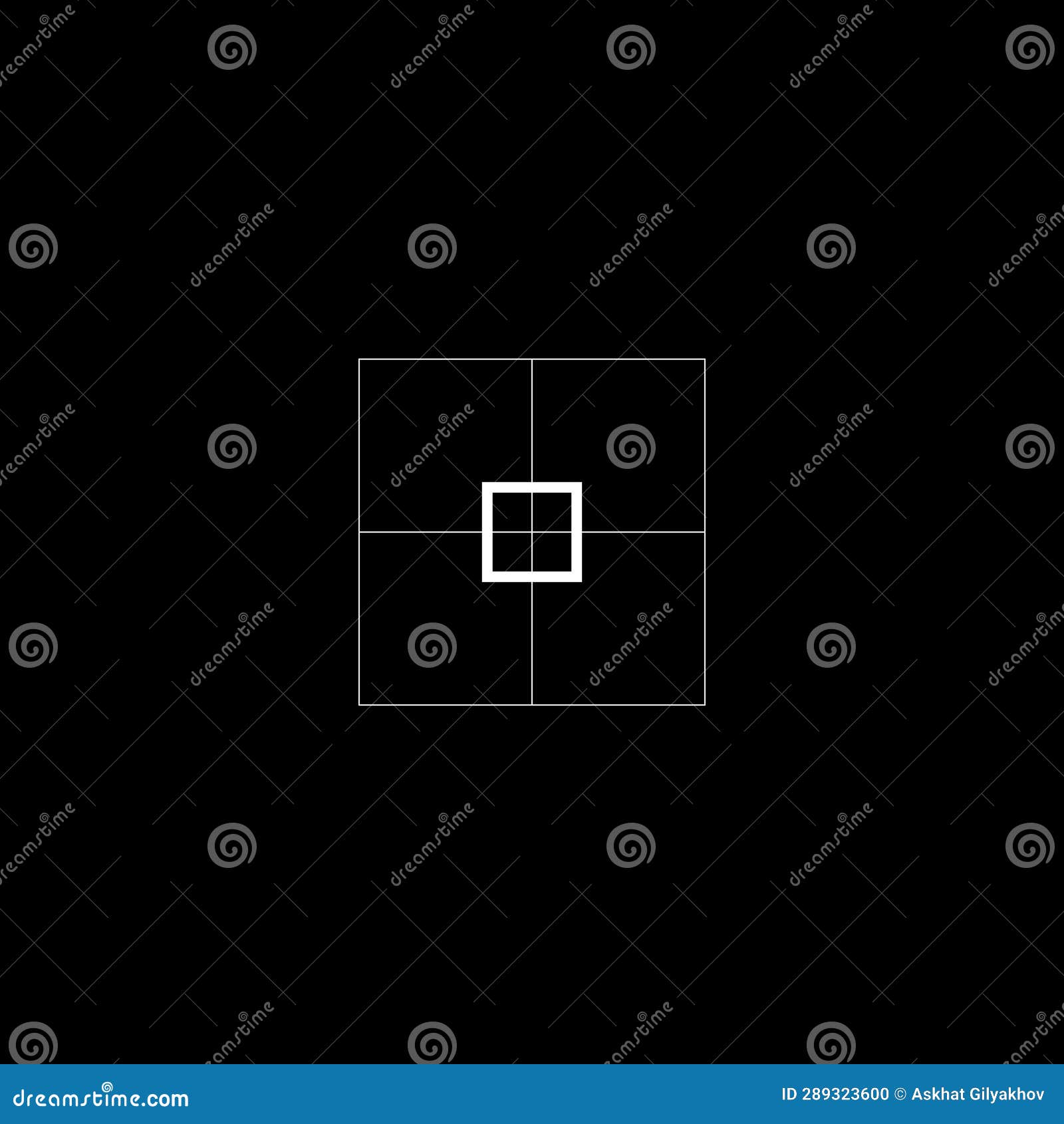 Modern GUI Rectangle Aim, Sight, HUD Reticle, Cyberpunk Aesthetics ...