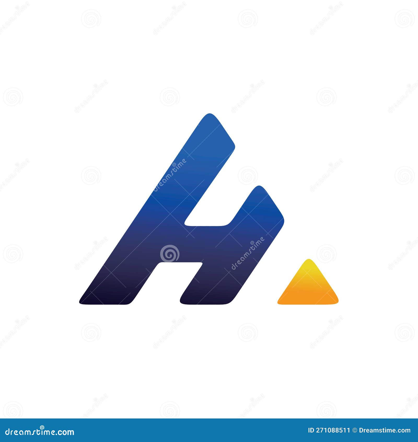 Modern H Letter Color Gradation Logo Design Stock Vector - Illustration ...