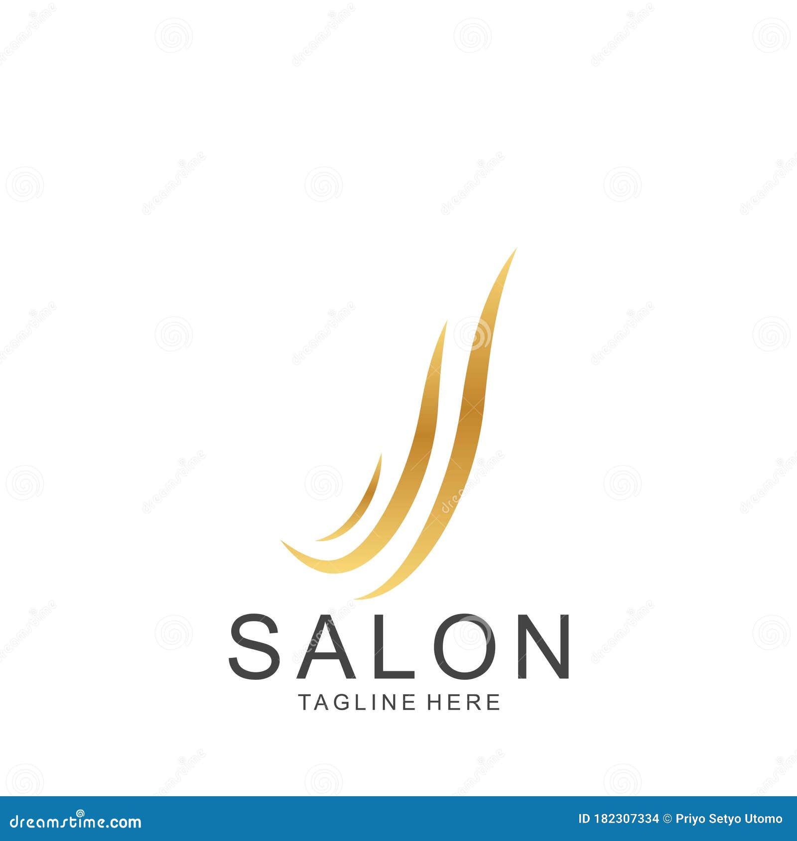 Modern Hair Salon Logo Design Stock Illustration - Illustration of ...