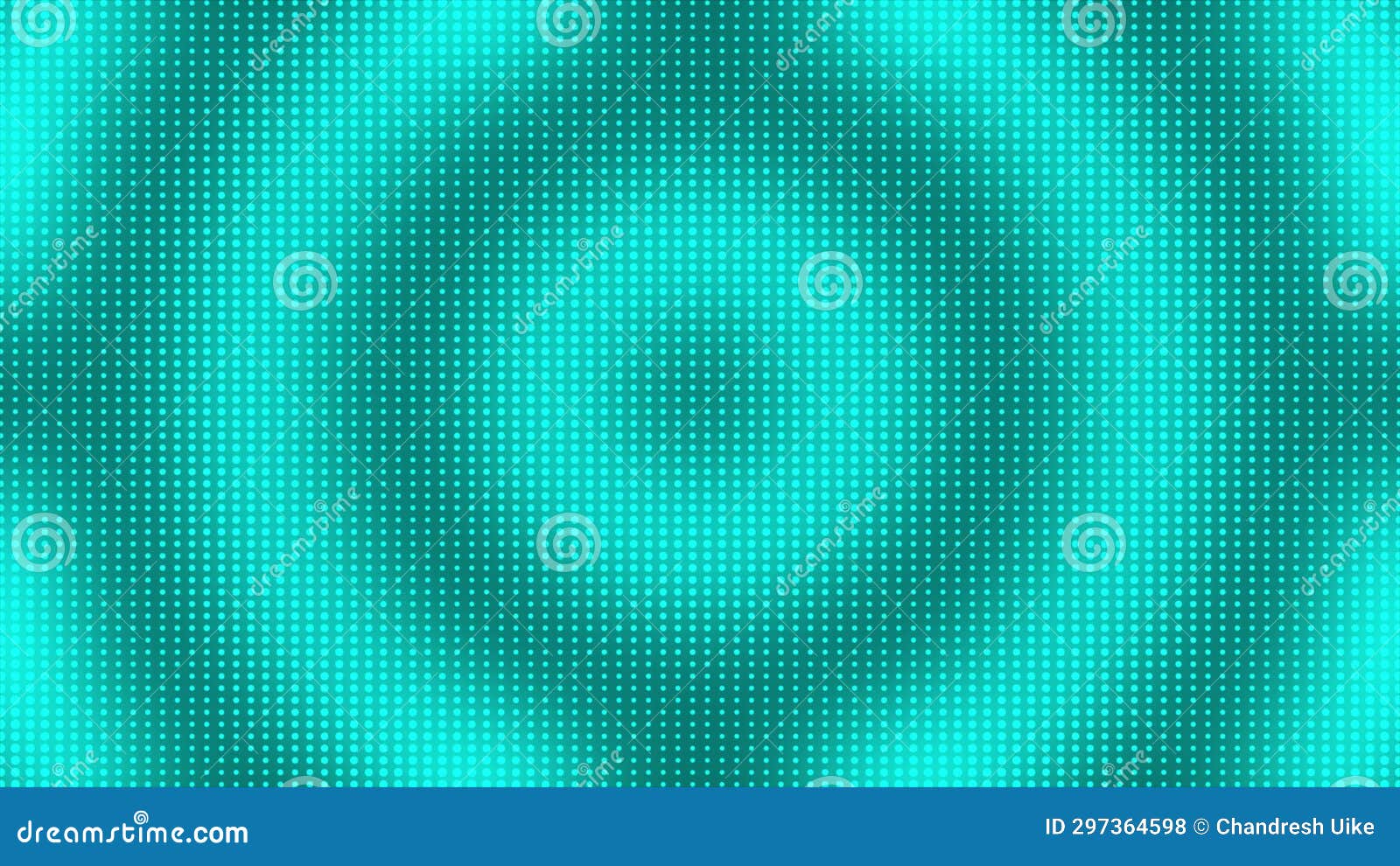 Modern Halftone Circular Dots Water Waves Ripple Pattern Cyan Loopable ...