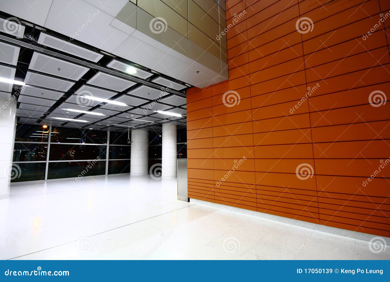 The Modern Hall in Building Stock Image - Image of light, feature: 17050139