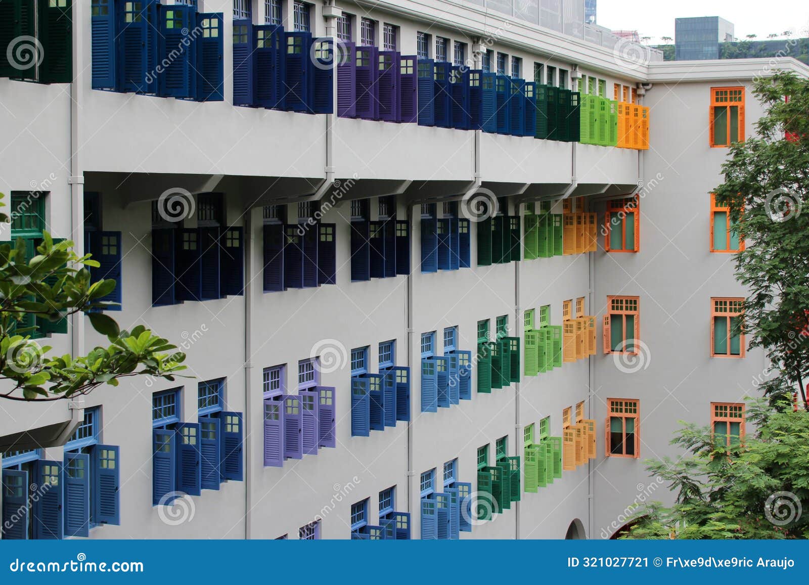 Modern Hall (MICA Building) - Singapore Stock Image - Image of purple ...