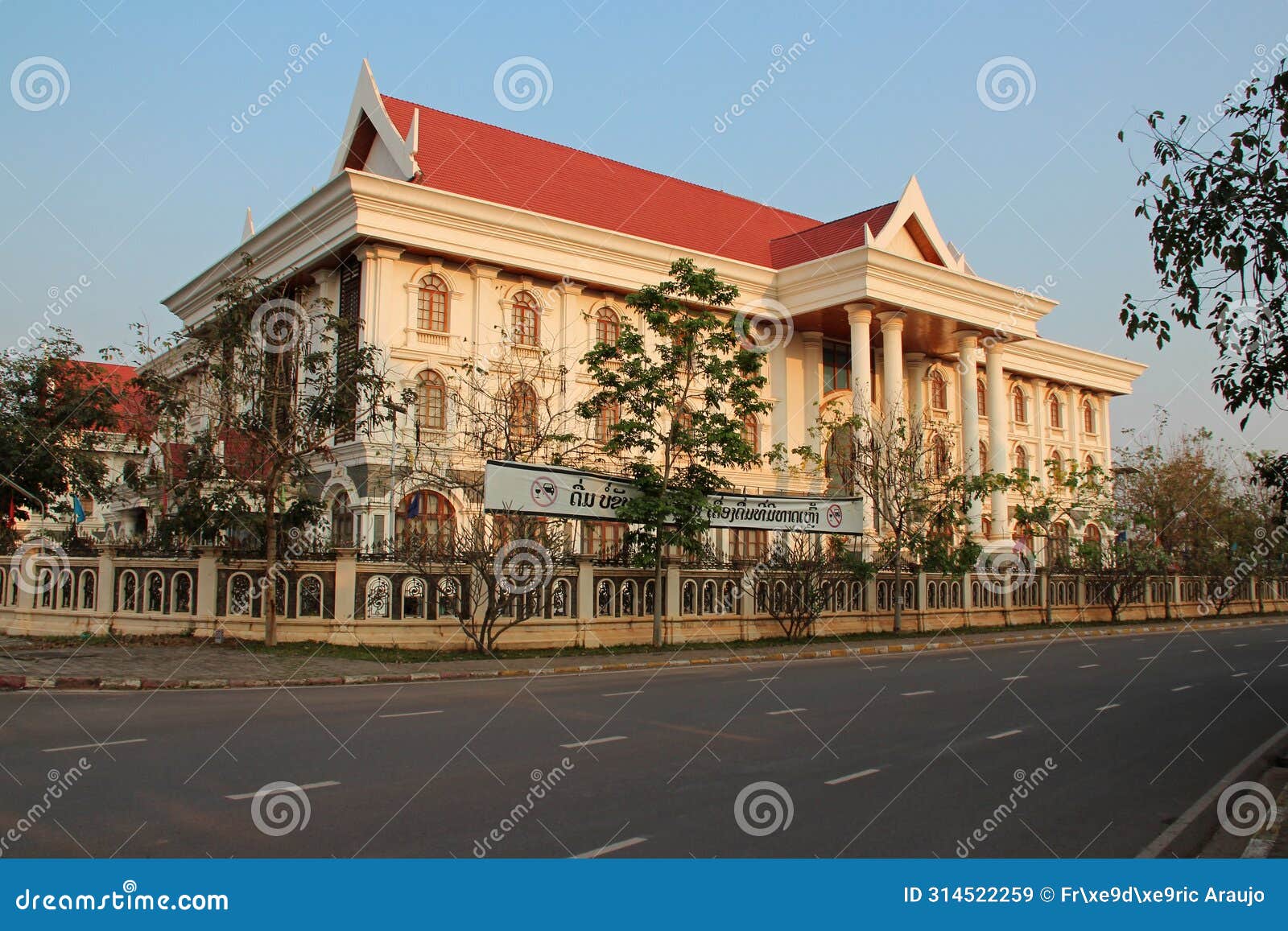 Modern Hall in Vientiane (laos) Stock Image - Image of building, laos ...