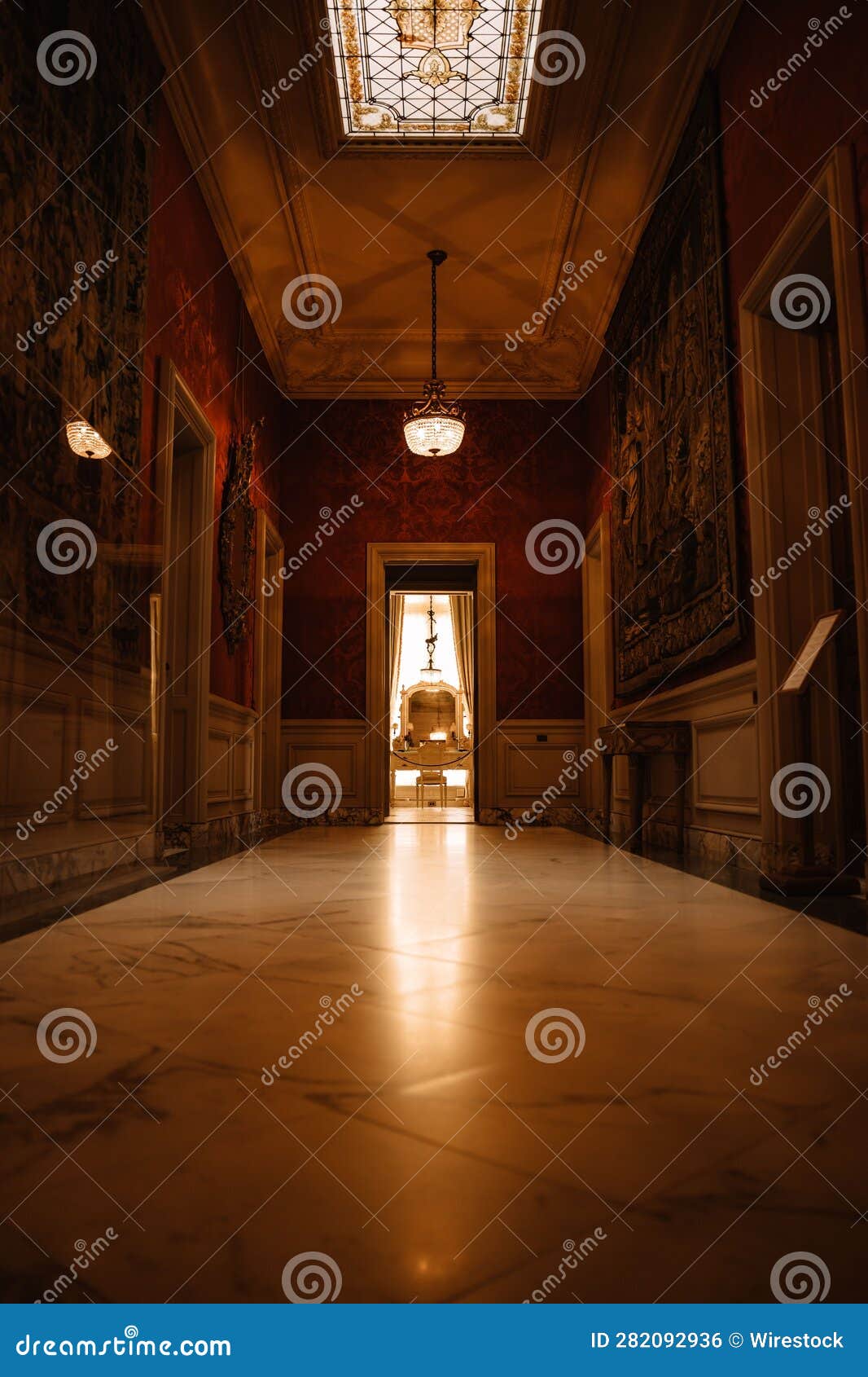 Modern Hallway with a Small Entranceway, Providing a View of a Spacious ...