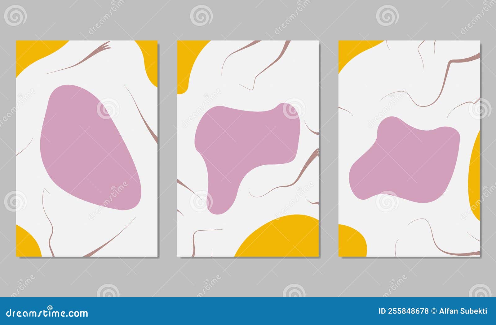 Modern Hand Drawn Poster Design Stock Vector - Illustration of drawing ...