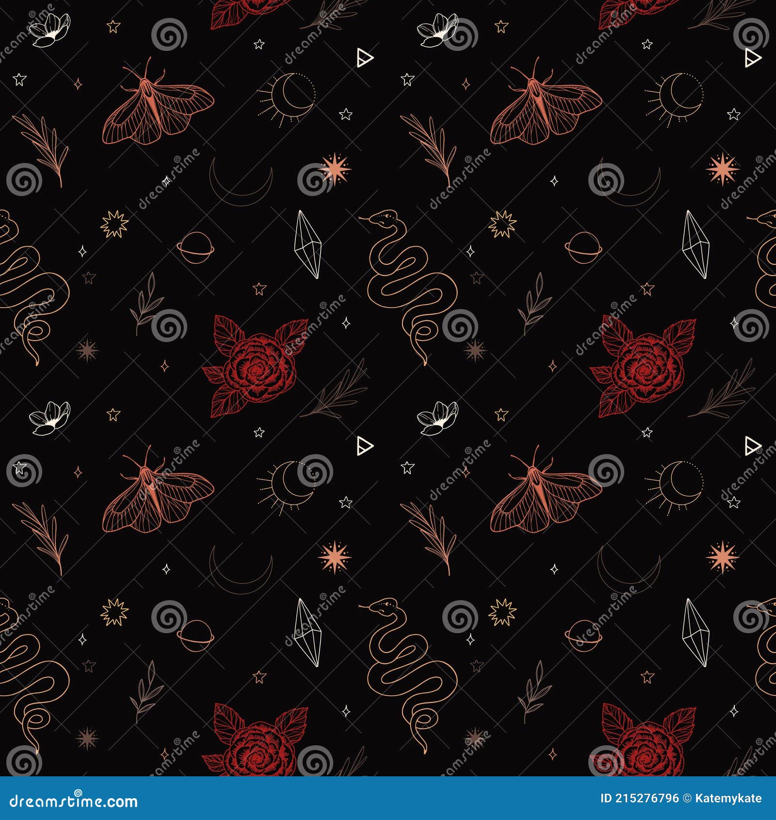 Pen And Ink Drawing Of A Moth Stock Illustration | CartoonDealer.com ...