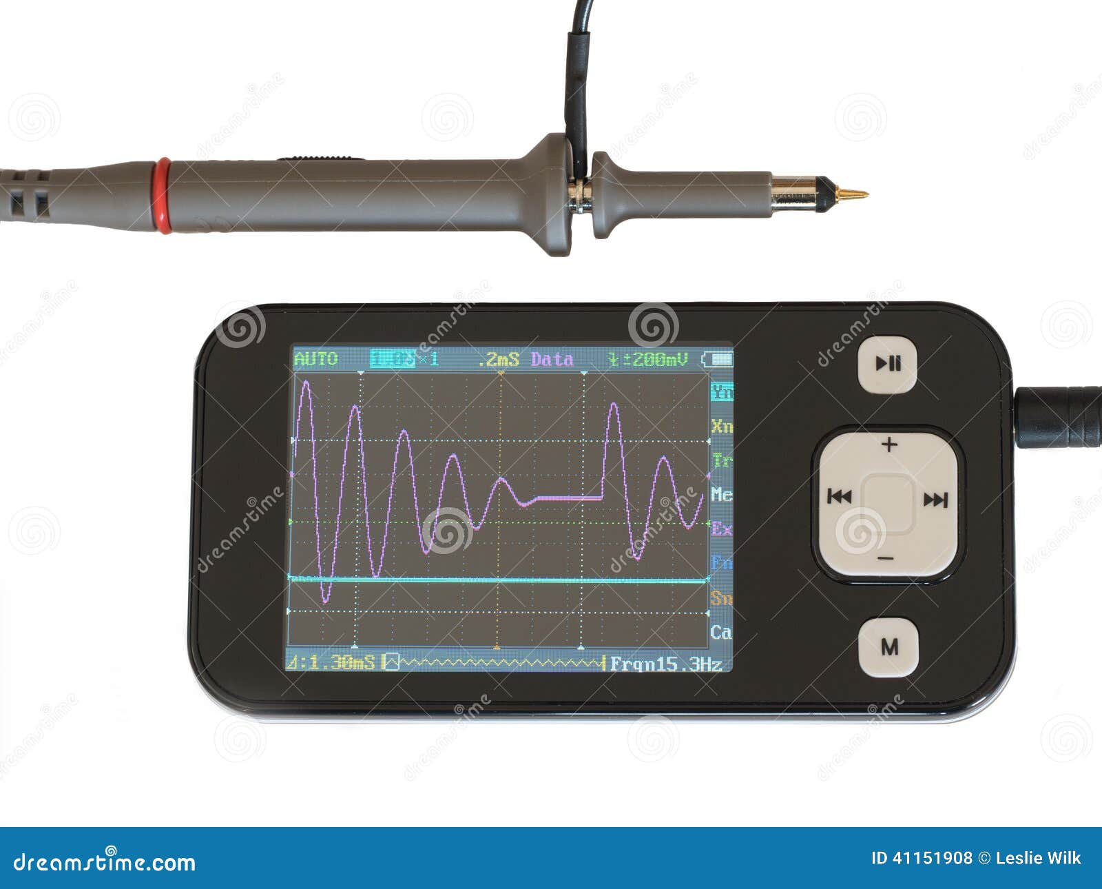 Modern Hand Held Portable Oscilloscope Stock Photo - Image of modern ...