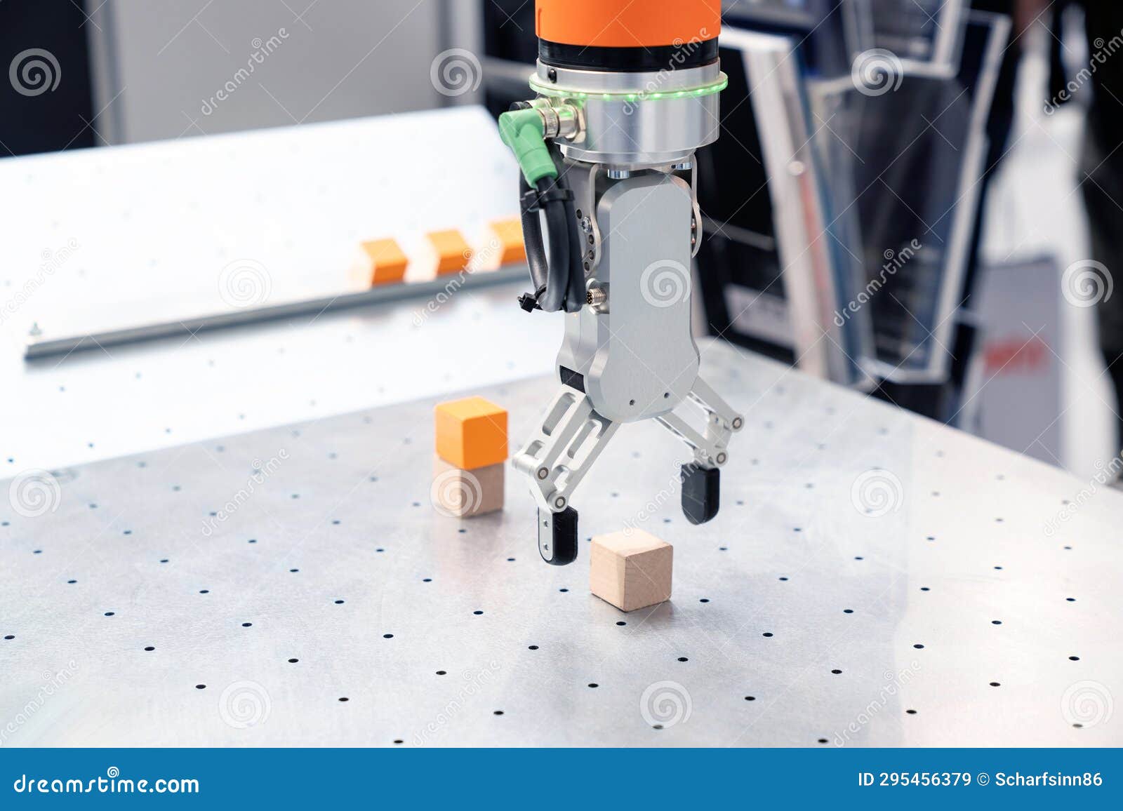 Modern Handling Robot - Robotic Arm. Smart Factory Stock Image - Image of service, isolated ...