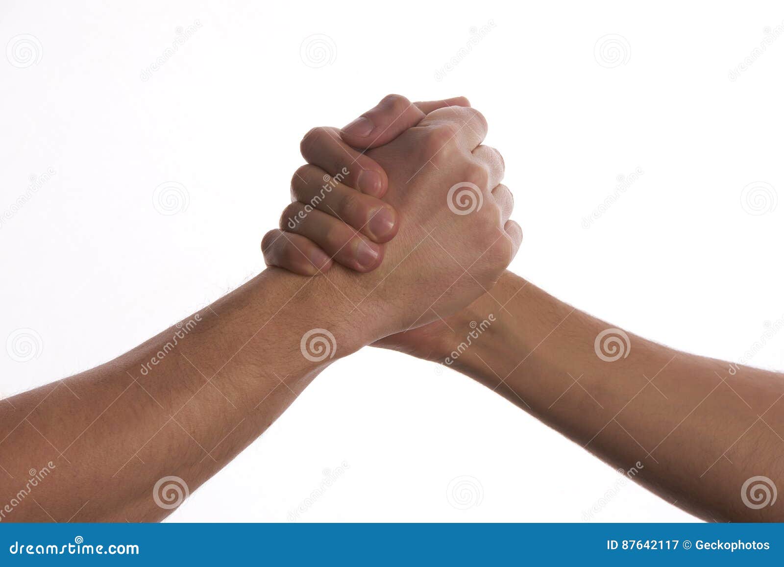 Modern Handshake of Two Male People Stock Image - Image of modern ...