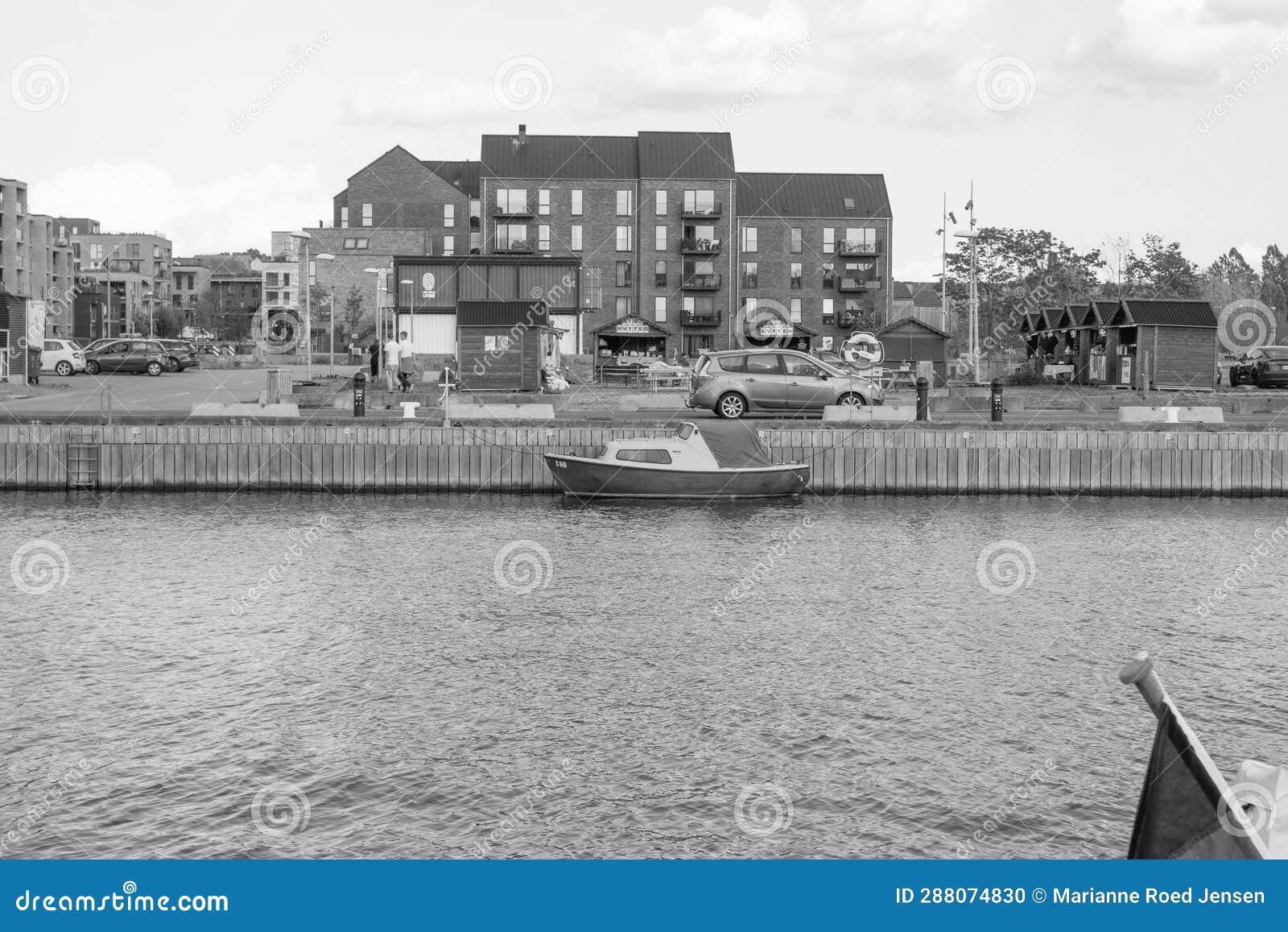 The Modern Harbor Front of Fredericia Editorial Image - Image of water ...