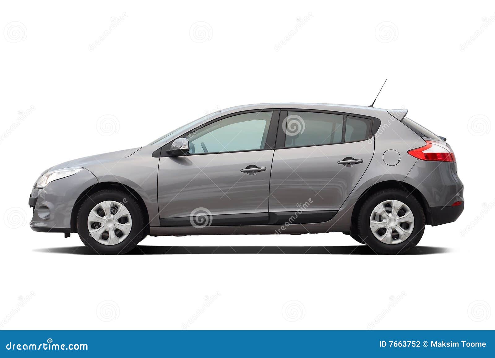 Modern hatchback stock photo. Image of side, single, compact - 7663752