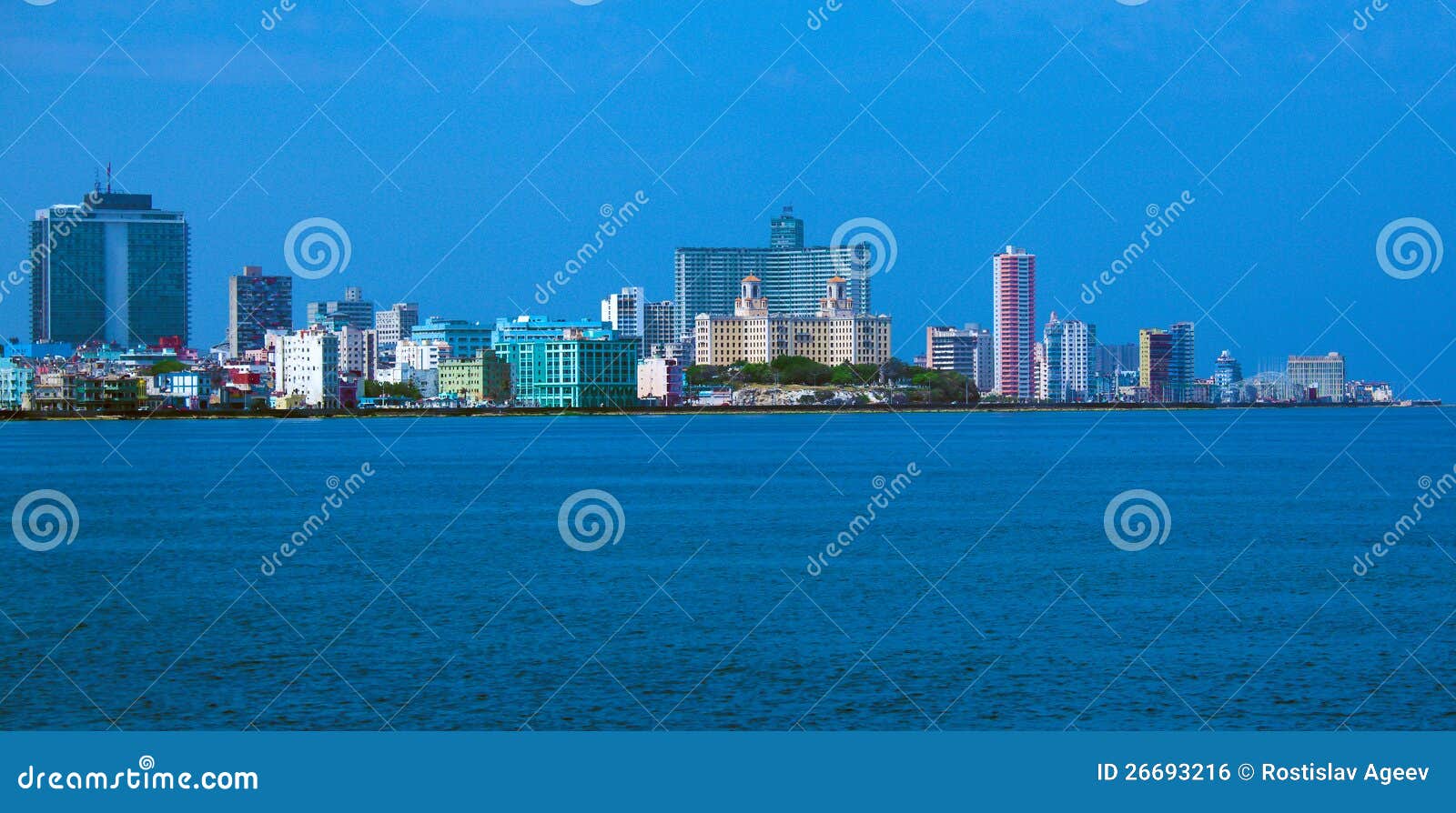 Modern Havana stock photo. Image of cuba, horizon, panorama - 26693216