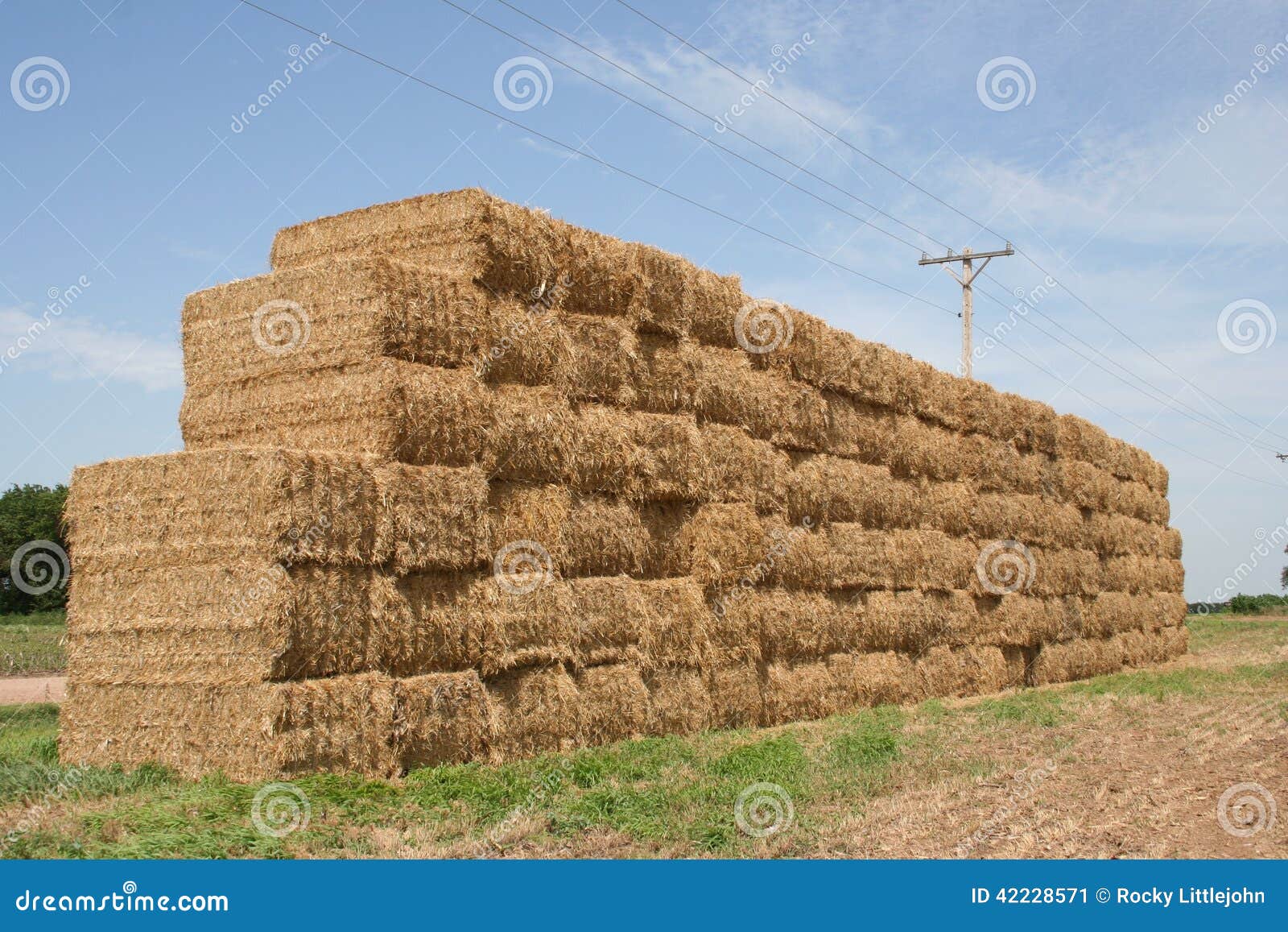 Modern haystack 2 stock image. Image of haystack, field - 42228571