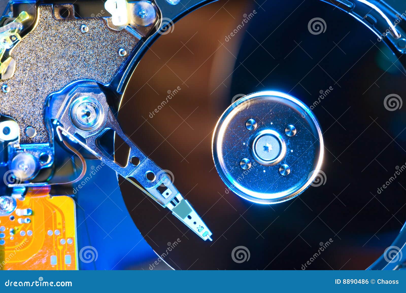 Modern HDD closeup stock photo. Image of surface, electronics - 8890486